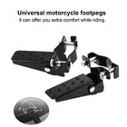 * Foldable Footrest Foot Step Pegs Steel Pedal Black For Retro ...
