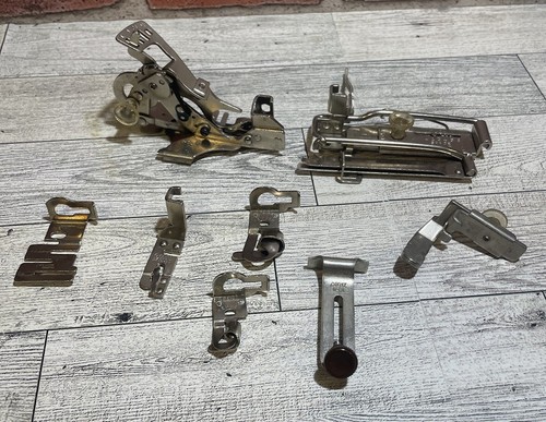 Lot Of 8 Vintage Greist Sewing Machine Attachments Spare Parts Ruffler ...
