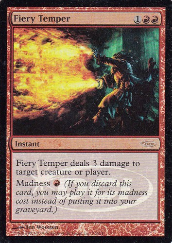 4x x4 Tempérament fougueux / Fiery Temper PROMO foil MTG NM | eBay