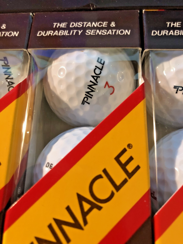 15 Pinnacle 90 White Golf Balls For Distance NEW IN BOX Mad in the USA ...