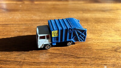 Vintage Matchbox Refuse Truck - 1979 - Blue Bin Lorry Diecast Model | eBay