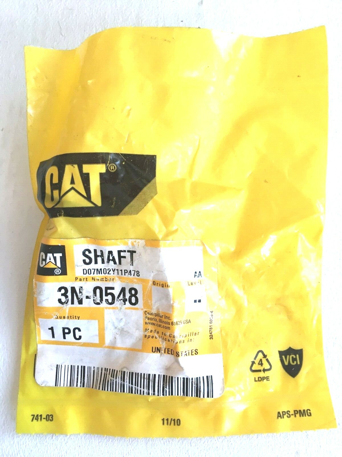 Caterpillar CAT Shaft 3N-0548 NIP | eBay