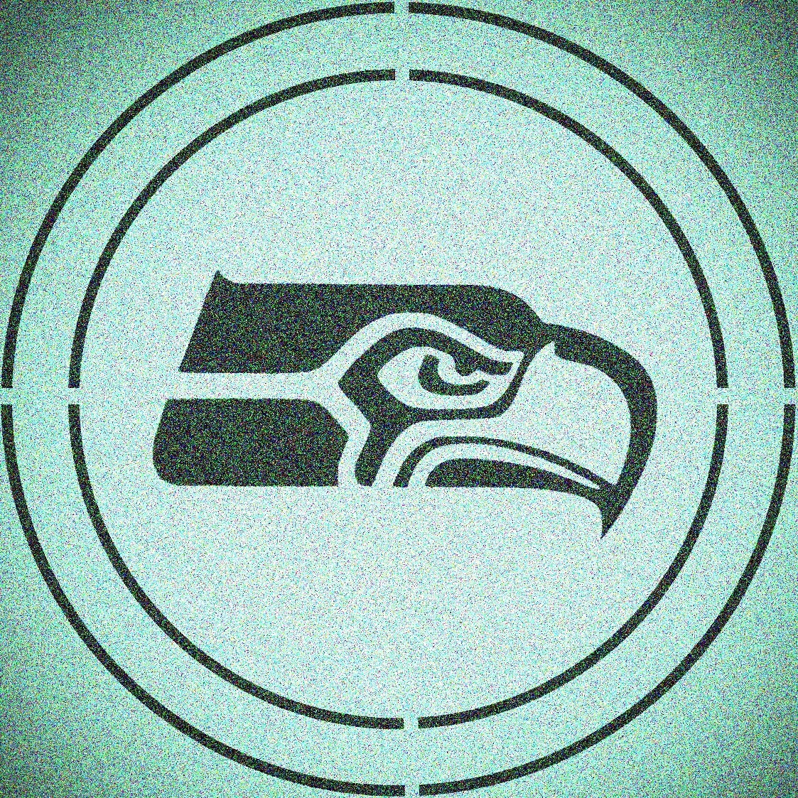 DOUBLE CIRLCE SEATTLE SEAHAWKS STENCIL SPORT FOOTBALL STENCILS | eBay