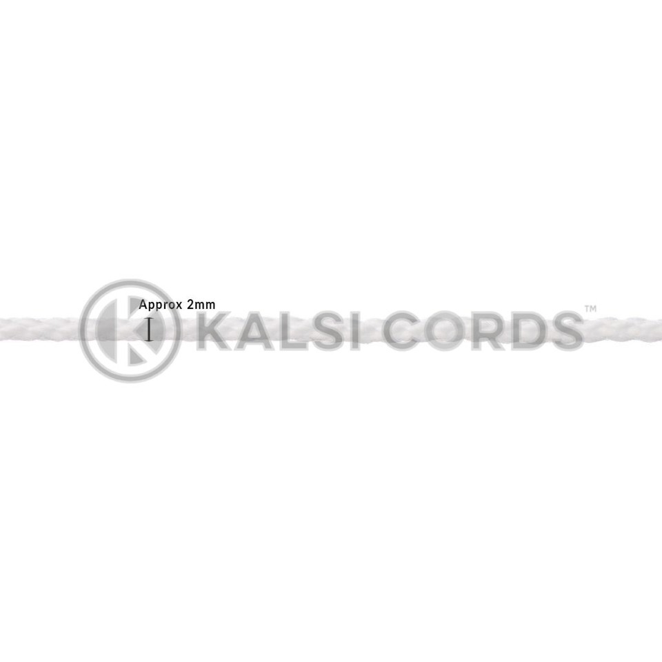 2MM THIN POLYPROPYLENE ROPE BRAIDED POLY CORD STRONG STRING IN BLACK ...