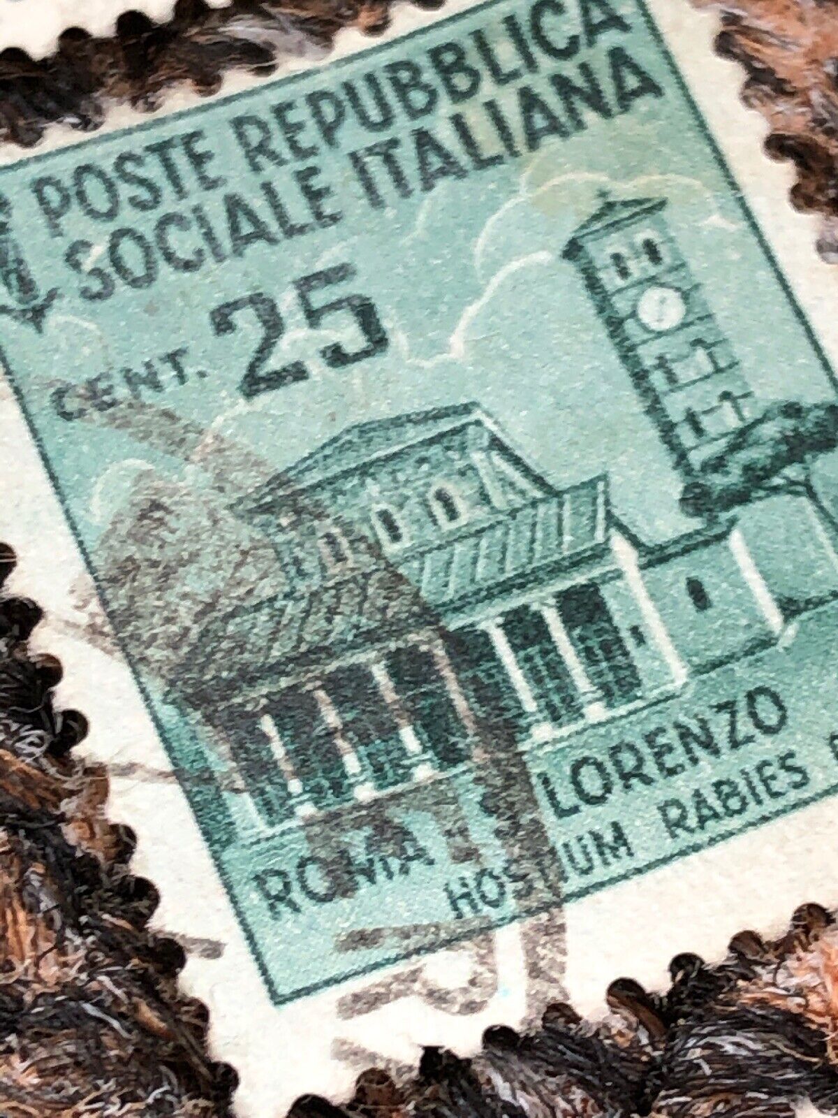 Repubblica Italiana Sociale Poste Stamp Italy Franked Used Vintage 1944 ...