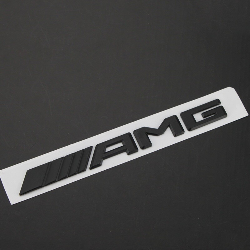 AMG LOGO Badge Emblem Sticker For Mercedes Benz A C E CLA GLA GLC GLA ...