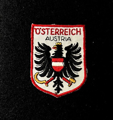 OSTERREICH Austria Patch Souvenir Travel Ski Crest Badge Ecusson Coat ...