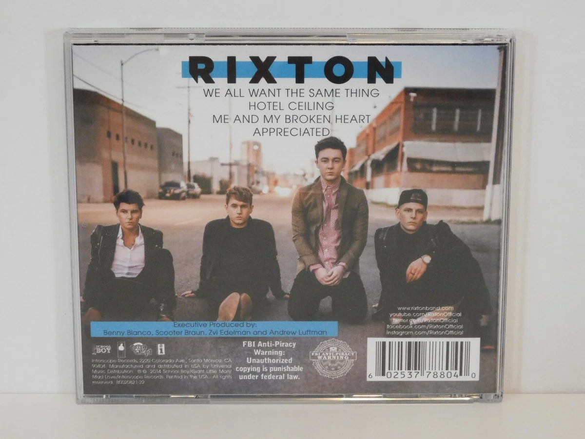 Rixton Me And My Broken Heart Album Cover