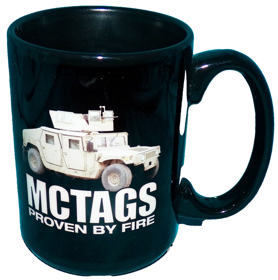 USMC HumVee MCTAGS BAE Marine Corps Transparent Armor Gun Shield Coffee ...