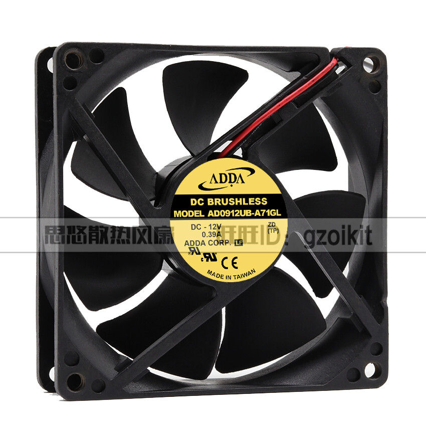 1 Pcs New ADDA Fan AD0912UB-A71GL DC 12V 0.39A 92*92*25mm 2 wire | eBay