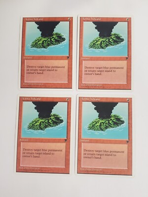 MTG Playset 4x Active Volcano (Chronicles/Red/C) - BGM | eBay