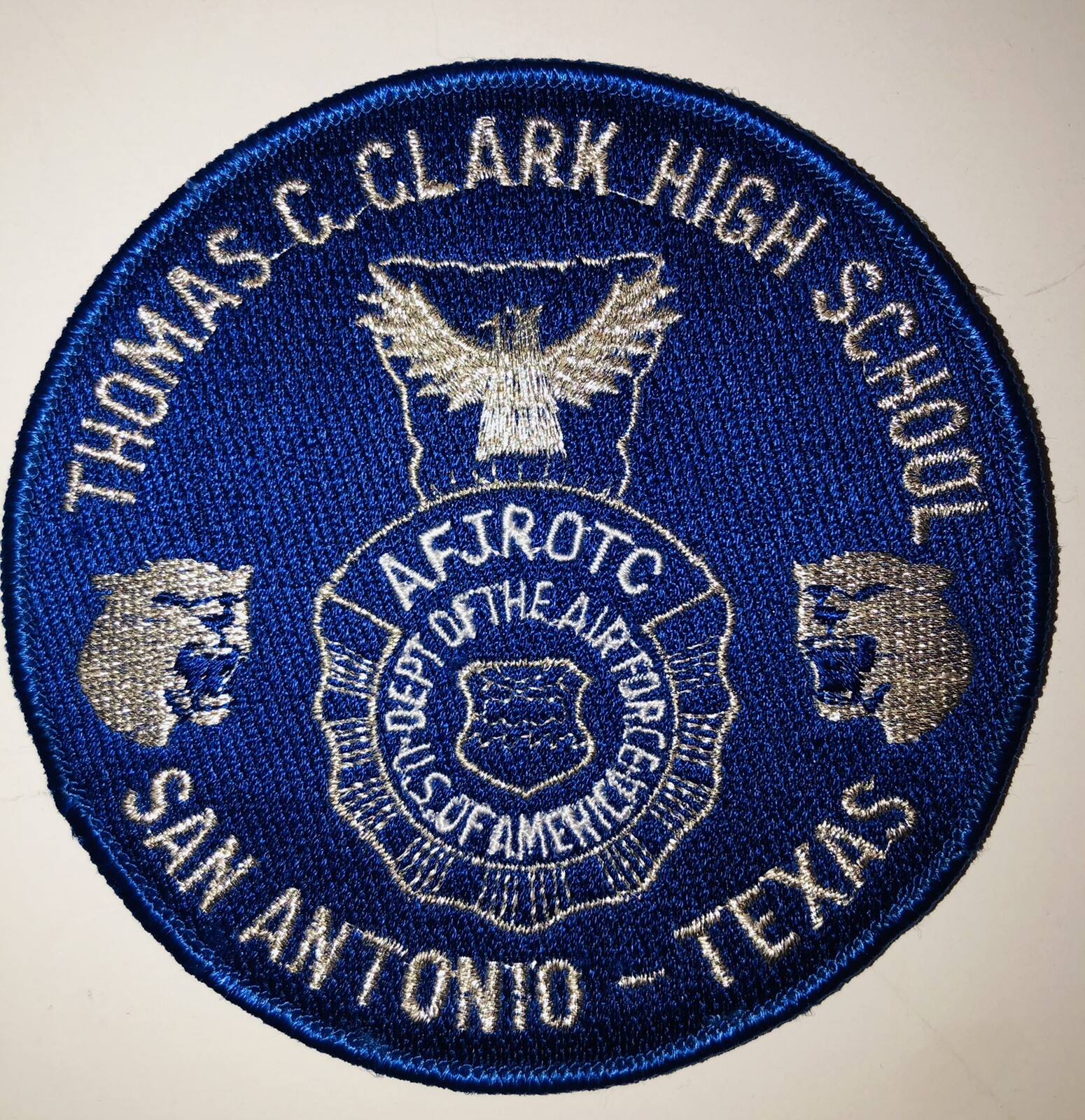 Thomas C Clark High School Patch 4" San Antonio Texas Air Force Jr ROTC ...