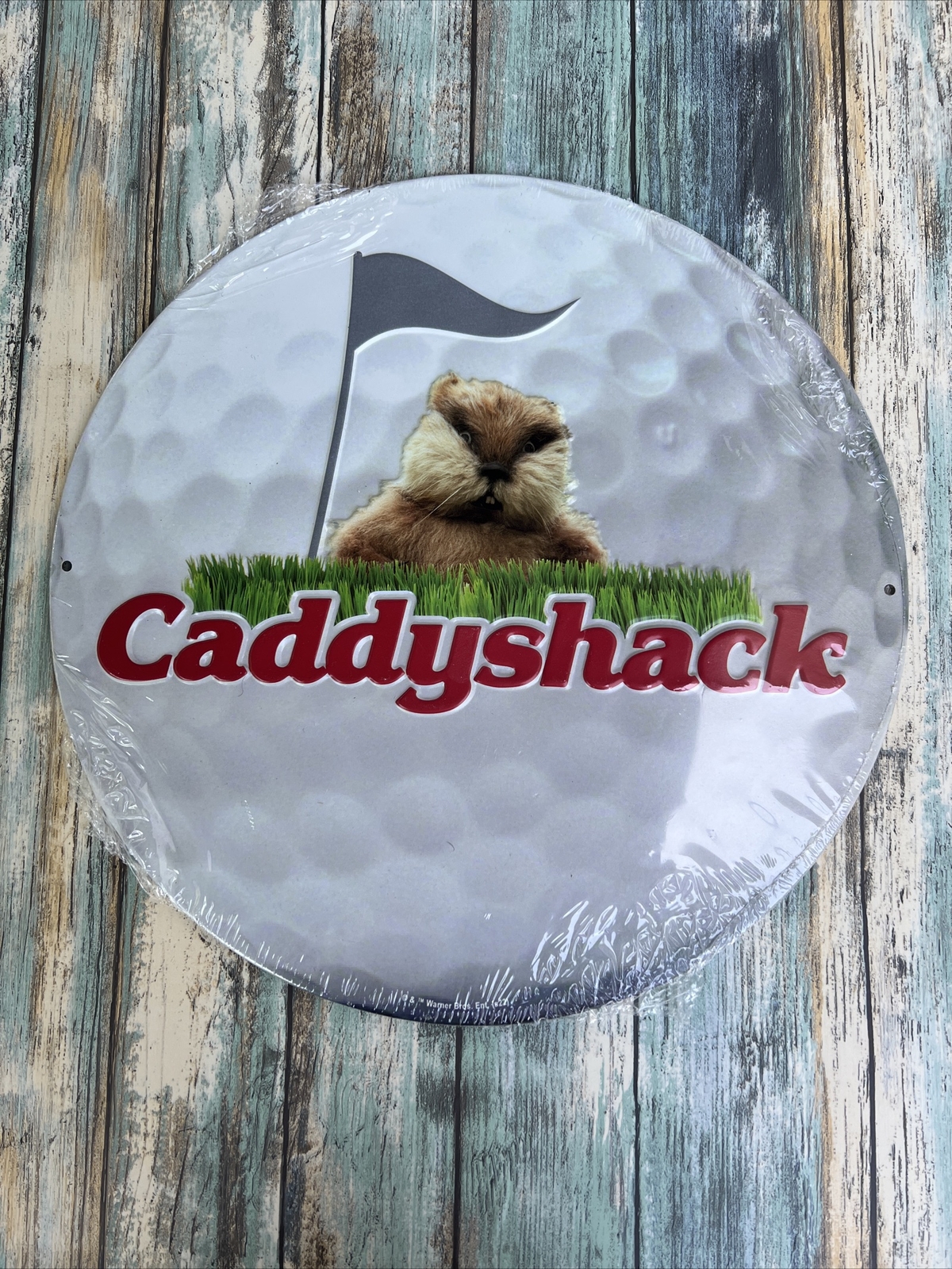 CaddyShack - Round Tin Metal Sign Bushwood Club Gopher Golf Ball ...