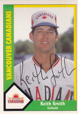 Keith Smith New York Yankees 1990 CMC Vancouver Canadians SIGNED TOUGH ...