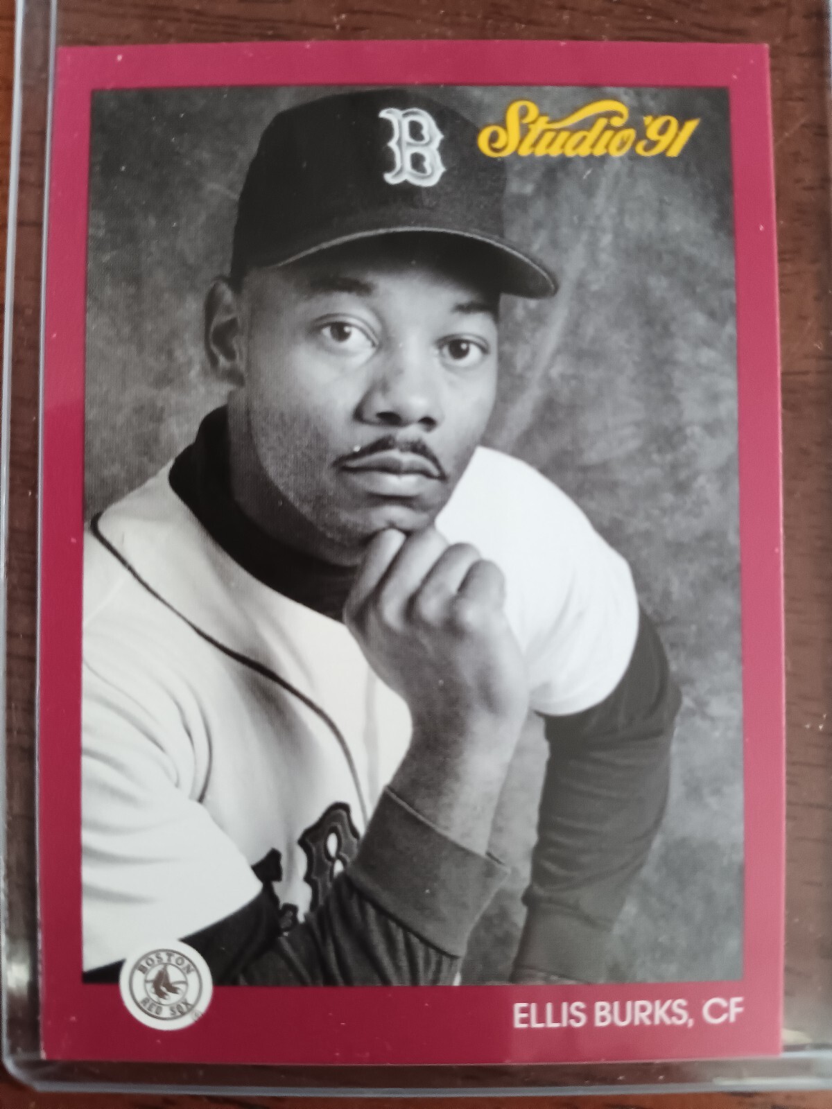 ELLIS BURKS BOSTON RED SOX 1991 LEAF STUDIO BASEBALL CARD #12 | eBay