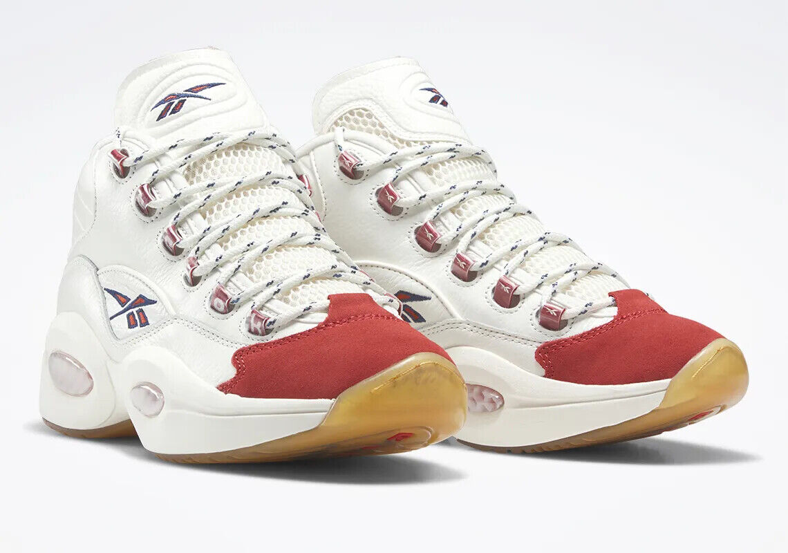 Reebok Question Mid ASG White Red IG2653 Men Size 7.5-12 Reebok Question Mid ASG White Red IG2653 Men Size 7.5-12