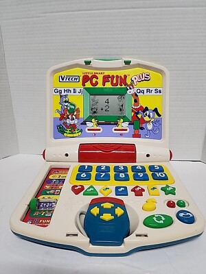 V Tech Little Smart PC Fun Plus Learning Toy Lap Top Computer With ...