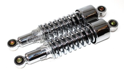 Suzuki GT250 Rear Shocks / Shock Absorbers Chrome Shroud 50mm -- W6-04 ...
