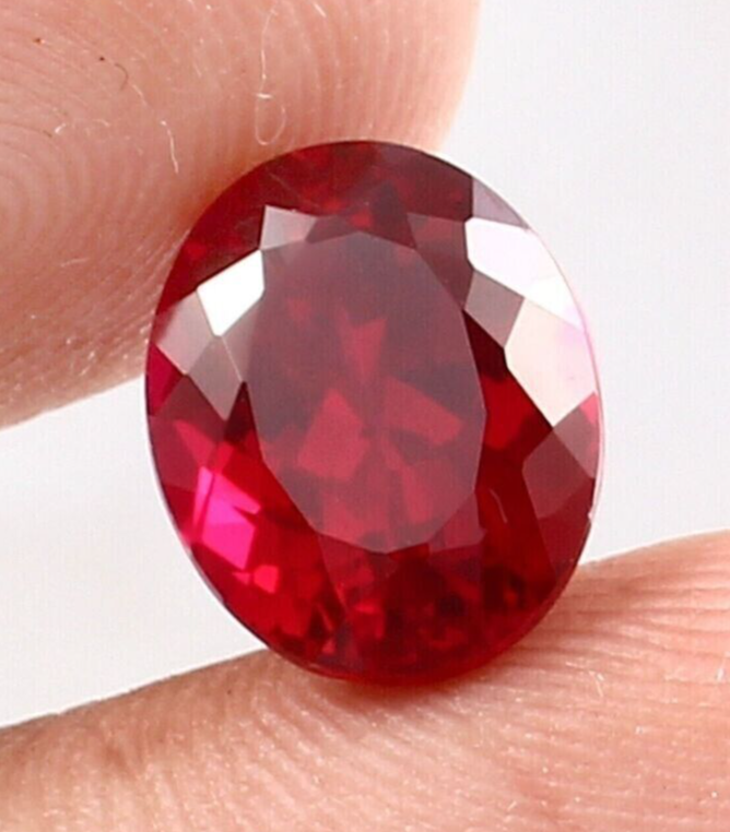 6.85Ct Natural Certified Mozambique Blood Red Ruby Oval Cut Loose ...