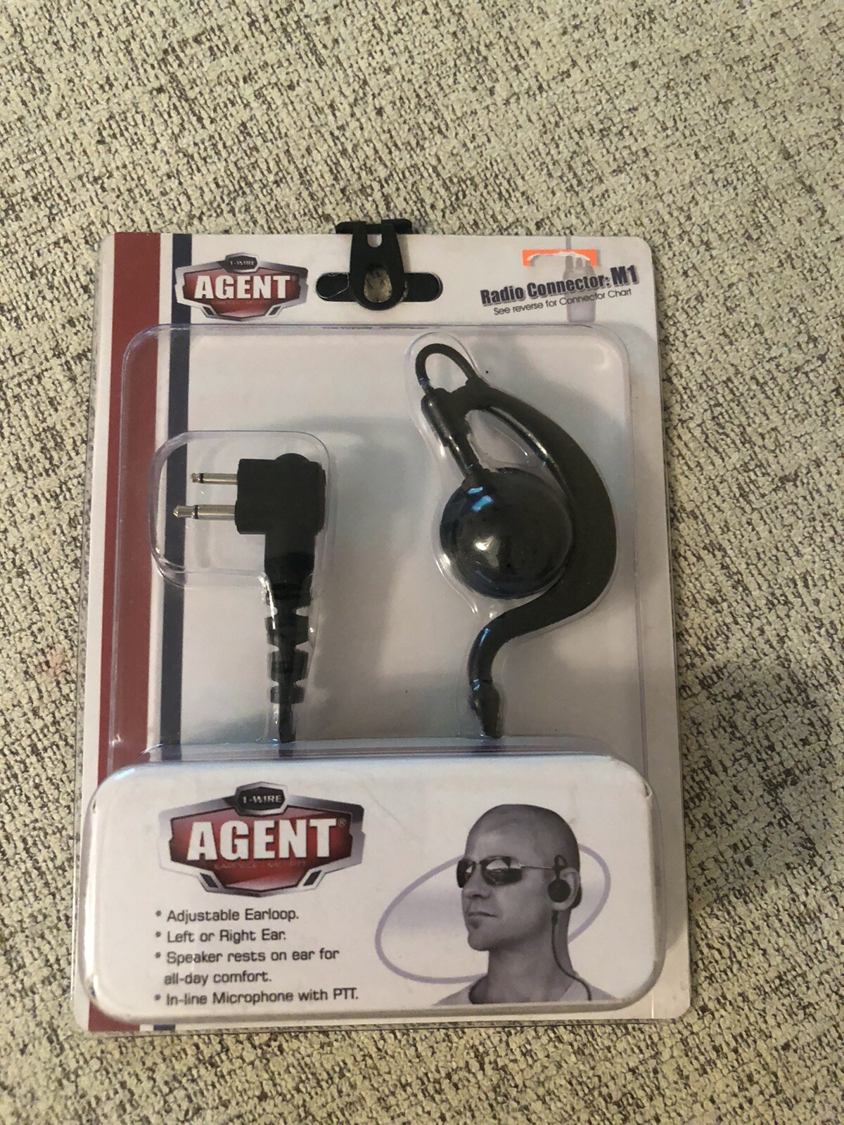 New Agent Single Wire Ear Piece Radio Communicator w/ MIC & PTT | eBay