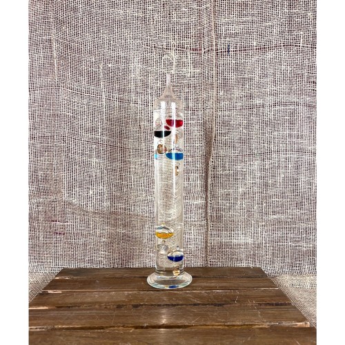 Galileo Thermometer Decorative Glass Temperature Gauge Colorful ...