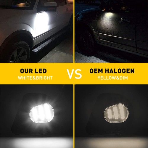 LED Side Mirror Light Lamp Puddle Light Fit Dodge RAM 1500 2010-2019 ...