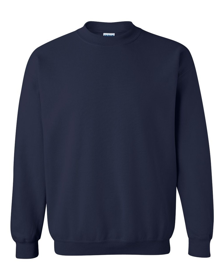 Gildan G180 Adult Cotton/Polyester Crew Neck Heavy Blend Fleece Knit ...