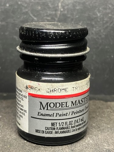 Testors Model Master Black Chrome Trim 2735 Gloss Enamel Paint .5 oz | eBay