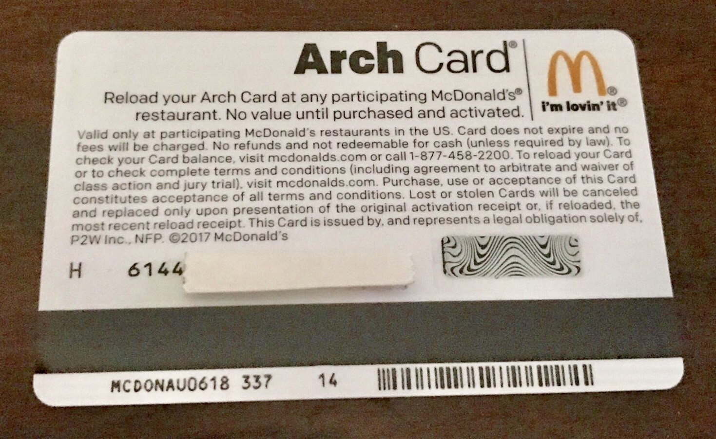 McDonald's 2017 ARCH/GIFT CARD "FRENCH FRY WREATH” Xmas Holiday NO ...