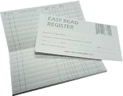 Easy Read Register 10 Checkbook Registers - 32 Pages with 510 Lines ...
