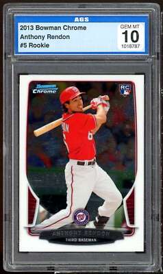 Anthony Rendon Rookie Card 2013 Bowman Chrome #5 AGS 10 GEM MT | eBay