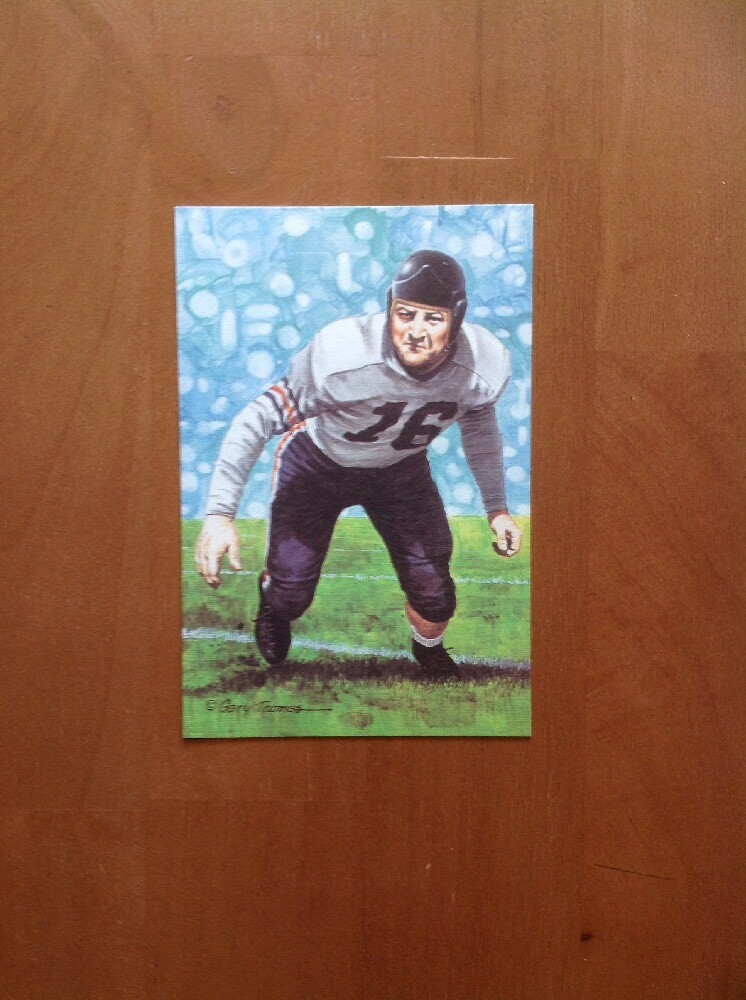 George Musso Bears unsigned Goal Line Art Card (wear) | eBay