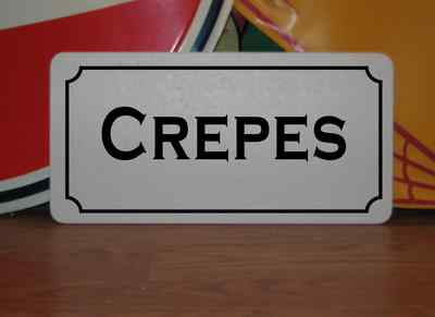 CREPES Metal Signs 6"x12" Food & Beverage Retro Vintage Design ...