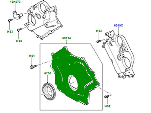 GENUINE LAND ROVER FRONT LOWER TIMING COVER RANGE ROVER LR4 SPORT ...