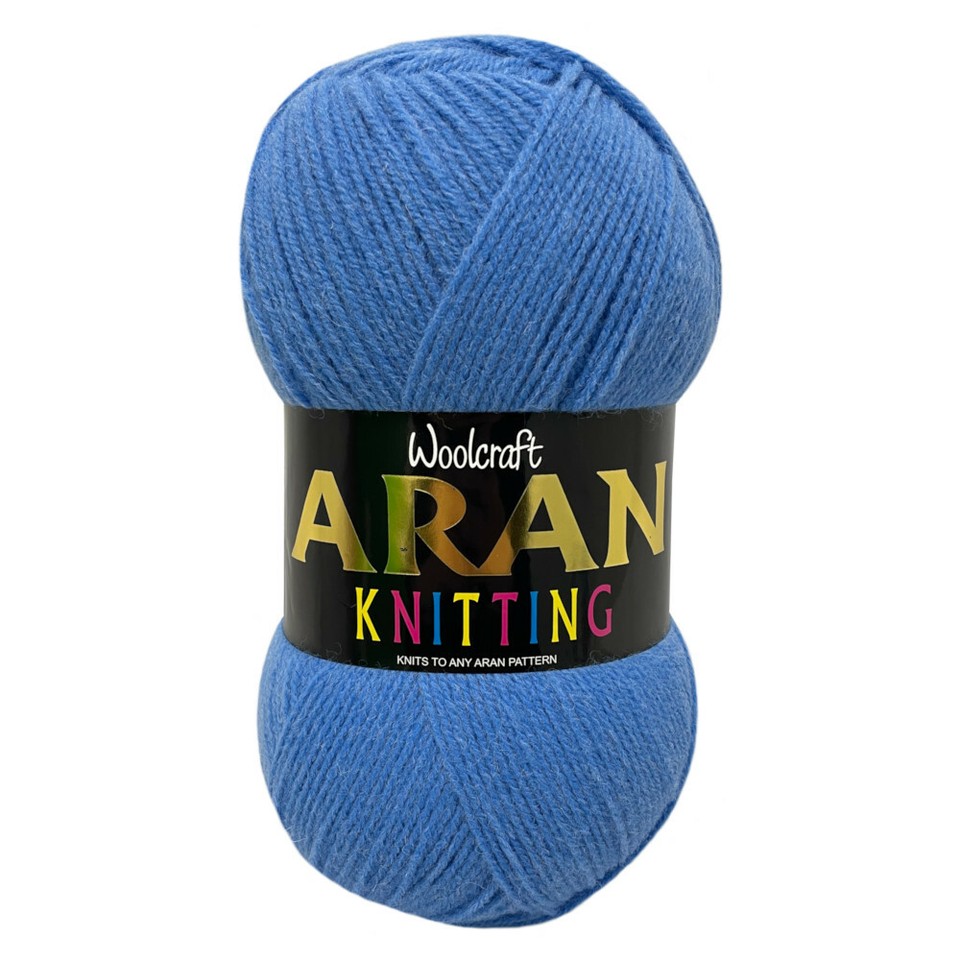Aran Wool Woolcraft Aran 400g Knitting Yarn, Acrylic Or Wool Mix 40 ...