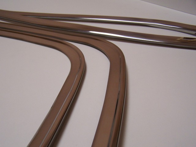 68-70 MOPAR B Body Rear Window Trim Chrome Stainless Molding Moulding ...