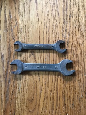 2 VINTAGE YAMAHA MOTORCYCLE WRENCHES. SIZE 14-17 mm & 19-21 mm | eBay