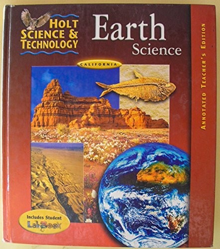 HOLT SCIENCE AND TECHNOLOGY: EARTH SCIENCE - Hardcover *Excellent ...
