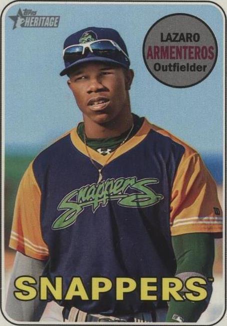 2018 Topps Heritage Minor League Edition - Lazaro Armenteros #106 (RC ...