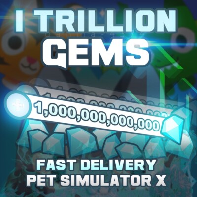 Pet Simulator X - 1 Trillion Gems/ Diamonds 1T (Great Value) PSX | eBay