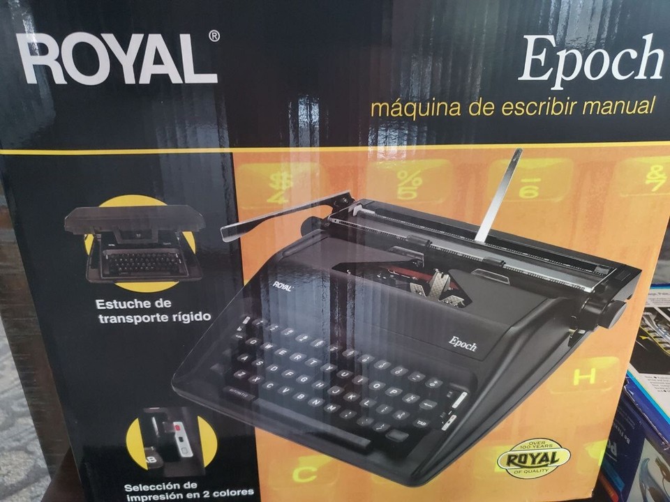 Royal Epoch Manual Portable Black Typewriter - NEW | eBay