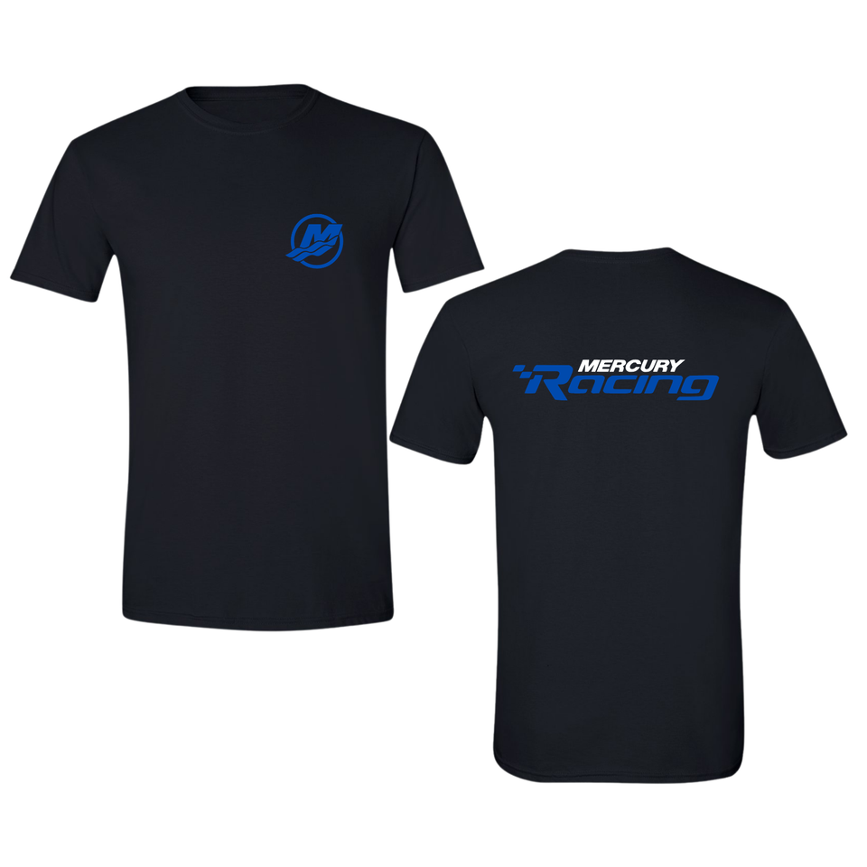 Mercury Mercruiser Boat outboard Racing T-Shirt Free Decal-MORE COLORS ...