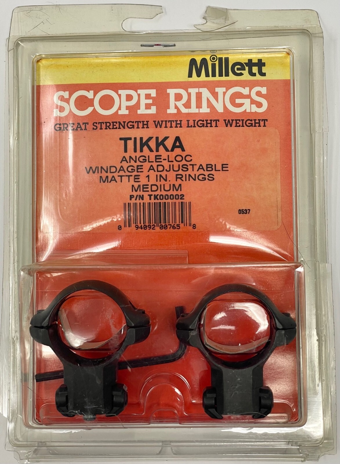 MILLETT Scope Rings Tikka Angle Loc 1" Medium Matte | eBay