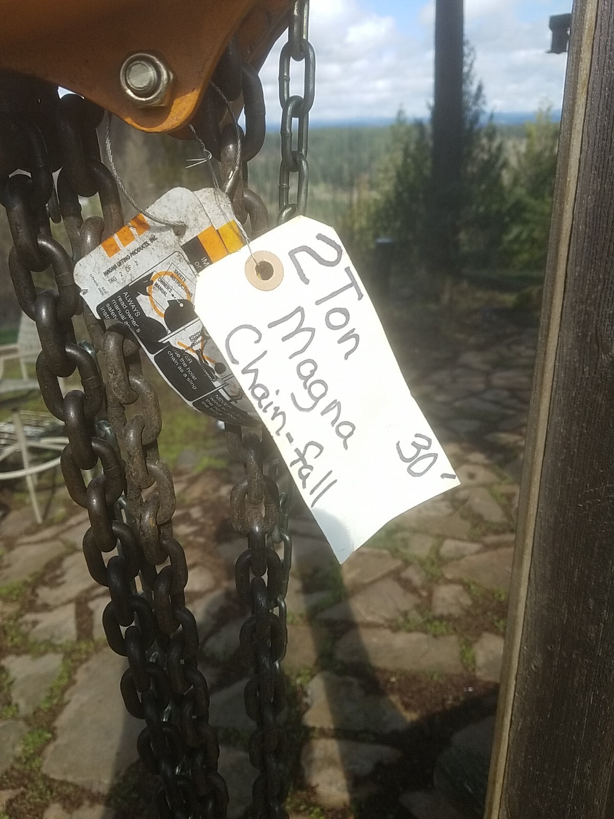 Magna Heavy Duty Chain Hoist 2Ton Fall Chain Hoist 30 FOOT LIFT EUC | eBay