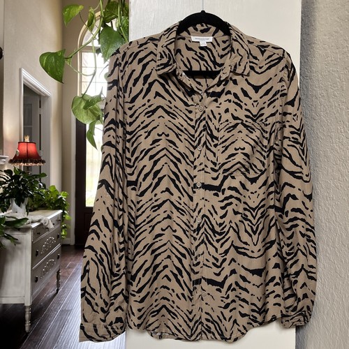 Animal Print Button Up Shirt | eBay