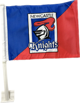 99711 NEWCASTLE KNIGHTS NRL TEAM LOGO CAR WINDOW SUPPORTER FLAG | eBay ...