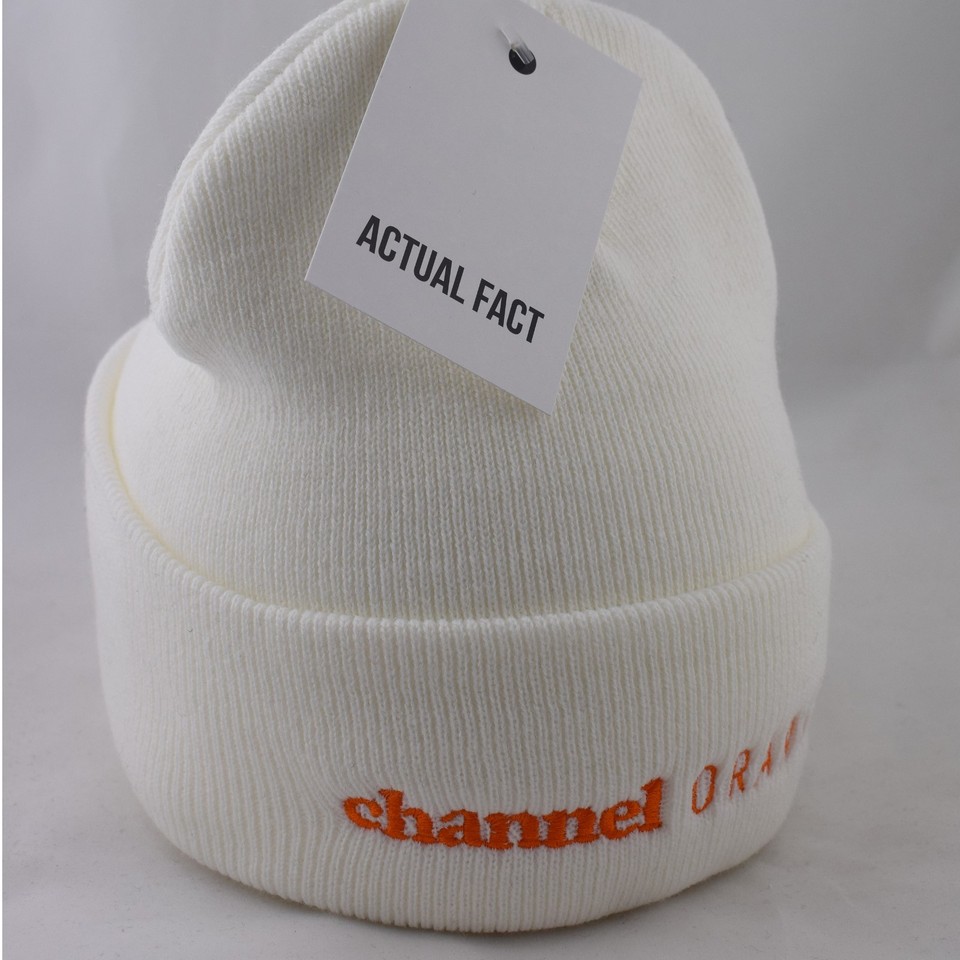 Actual Fact Channel Orange Hip Hop Roll Up White Beanie Hat | eBay UK