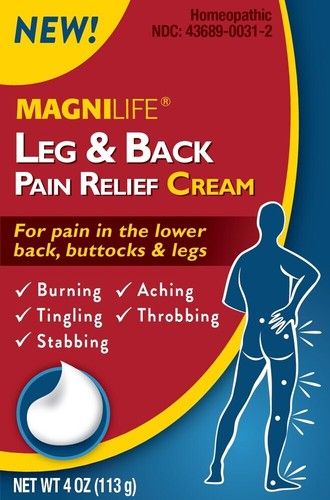 MagniLife ‎SCJ-110 Leg & Back Pain Relief Cream 4 Oz 723122120110| eBay