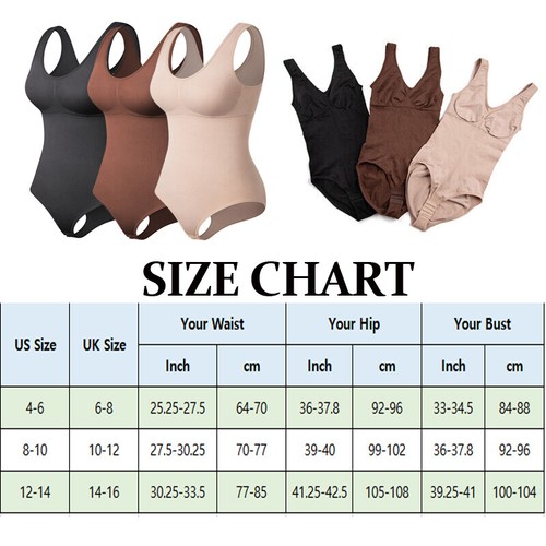 Women Seamless Slimming Full Body Shaper Firm Tummy Control Shapewear ...