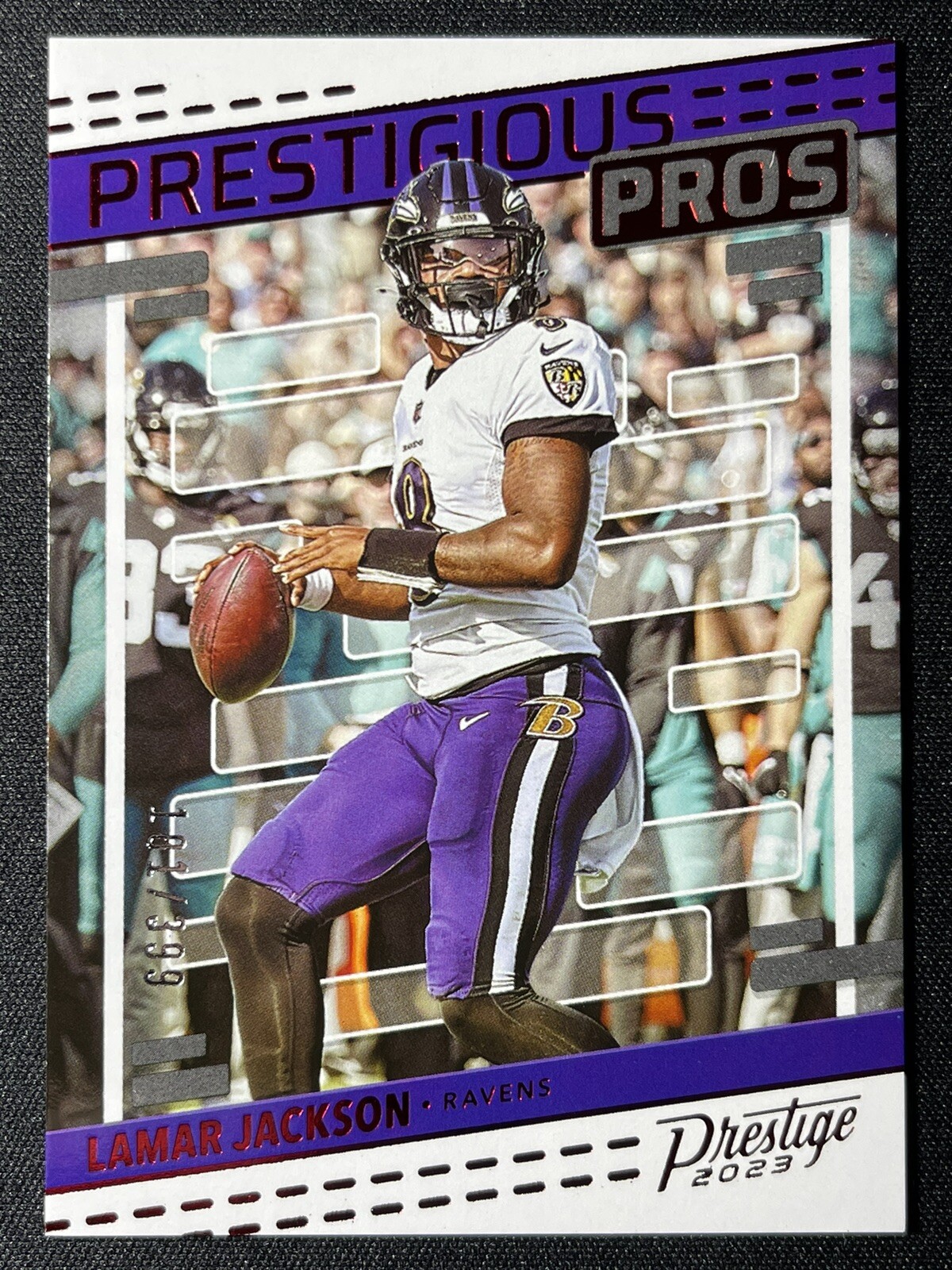 LAMAR JACKSON 2023 Panini Prestige RED /399 PRESTIGIOUS PROS Xtra ...